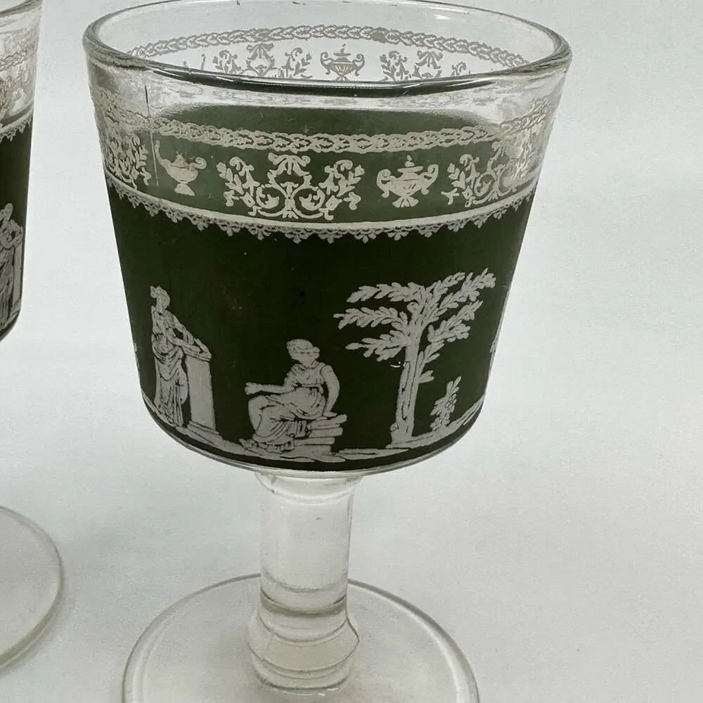 Jeanette Hellenie | Dining | Jeanette Glass Set Hellenic Wedgwood Green ...